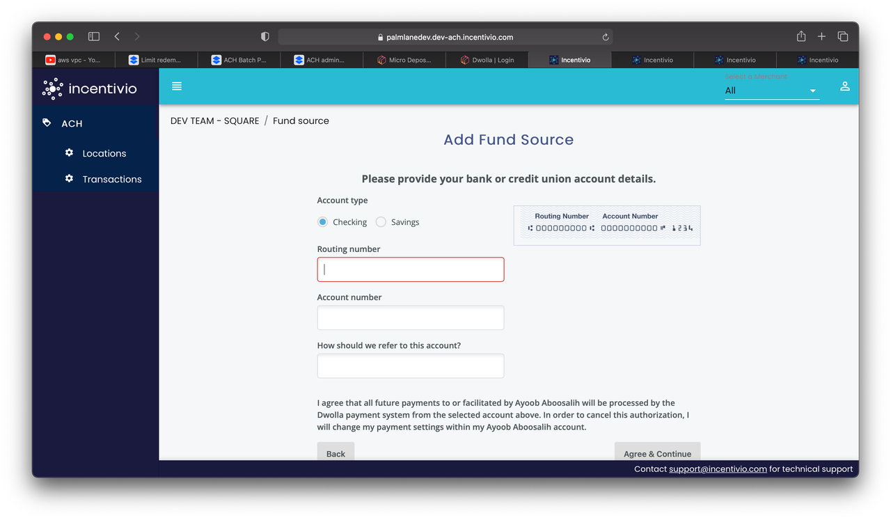 ACH Money Movement Onboarding - Merchant Accounts – Incentivio