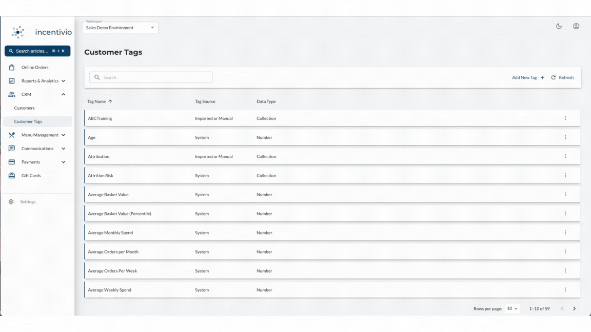 Lesson 14: Customer Tags – Incentivio