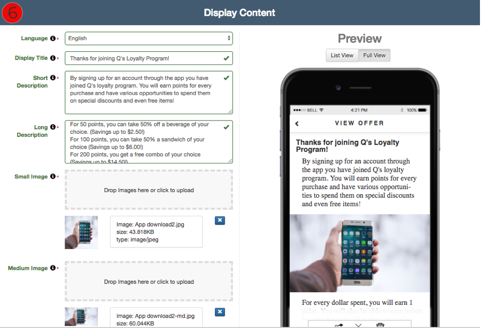 Creating a Message – Incentivio